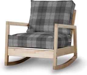 Potah na křeslo IKEA Lillberg barva šedá látka pletený vzor, vzorované