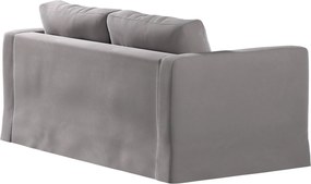 Potah na pohovku IKEA  Karlstad 2-místná , nerozkládací, dlouhý barva šedá látka lesklé, sametová