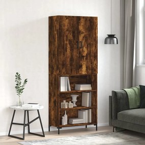 vidaXL Skříň highboard 69,5 x 34 x 180 cm kompozitní dřevo [3196070] Barva: Černá