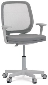Kancelářská židle, šedá látka, plastový kříž - KA-W022 GREY