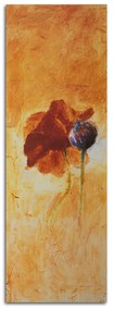 Gario Obraz na plátně Květ máku jako ručně malovaný Rozměry: 30 x 90 cm