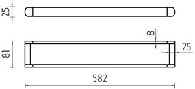 Nimco Držák na ručníky, 58 cm NAVA - NA 28061