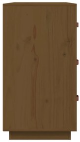 Příborník medově hnědý 80 x 40 x 75 cm masivní borové dřevo,  820110