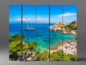 Liox Paraván skalnatá pláž na Sardinii Rozměr: 225 x 180 cm