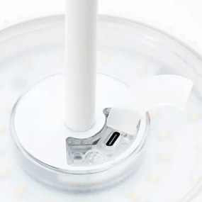 Brilliant G40445/75  Venkovní stojanová AKU lampa MACOBO bílá USB-A