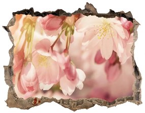 Wallmuralia Samolepící díra na stěnu Květy višně 95x64 cm