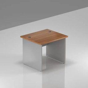 NABYTEK-DESIGNOVY.CZ - BKA08 19 - Kancelářský stůl Komfort, dřevěná podnož, 80x70x76 cm, ořech/šedá