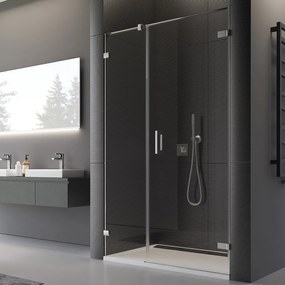 Sanswiss PUR PU31 jednokřídlé sprchové dveře 140 cm Šířka: 1400 mm, Profil: Chrom, Sklo: Durlux 22