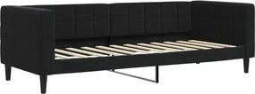 Válenda s přistýlkou černá 80 x 200 cm samet 3196688