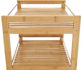Servírovací vozík, přírodní bambus, NASHY