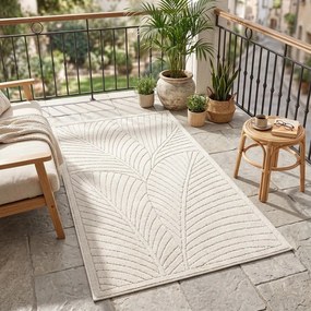 Krémový vnitřní a venkovní běhoun 80x250 cm Nova 1203 – Ayyildiz Carpets
