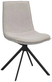 Rowico Otočná židle LOWELL šedý textil 120201