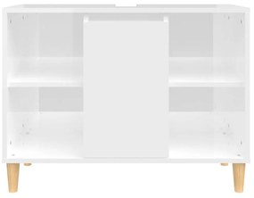 Petromila Umyvadlová skříňka bílá s vysokým leskem 80x33x60 cm kompozit