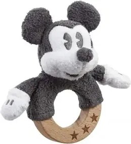 Rainbow Dřevěné/plyšové chrastítko Mickey Mouse / 0+