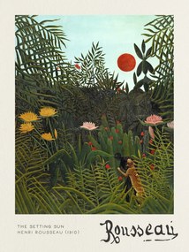 Obrazová reprodukce The Setting Sun - Henri Rousseau, (30 x 40 cm)