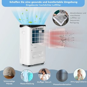 Costway Dehumidifier room dehumidifier mobile dehumidifier electric dehumidifier