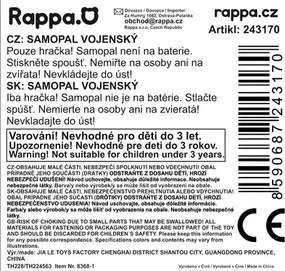 RAPPA Samopal mechanický se zvukem / 40 cm