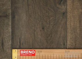 Breno PVC XTREME Valley Oak 636D – tmavé dřevo, šíře 400 cm