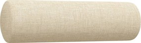 2dílná sedací souprava s polštáři krémová textil 3278337