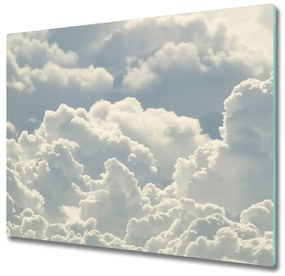 Skleněná krájecí deska mraky 60x52 cm
