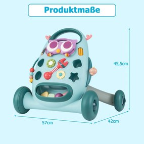 Costway Chodítko s odnímatelným oválným přehrávačem a třídičem tvarů Chodítko