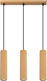 Závěsné svítidlo SOLLUX KARBON 3L zlaté GU10 3x10W bez žárovek SL.1556