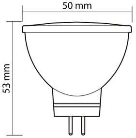 LED žárovka GU5,3 MR16 McLED 4,6W (35W) neutrální bílá (4000K), reflektor 12V 100° ML-312.159.87.0