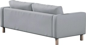 Potah na pohovku IKEA Karlstad, 3-místná, rozkládací barva šedá látka pletený vzor
