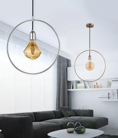Industriální lustr Krug měděná