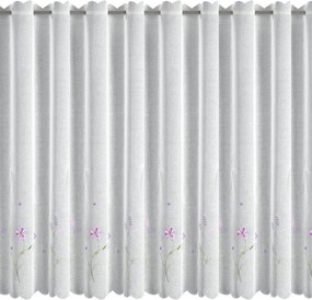 ZÁCLONA NA POUTKÁCH INESA 350X120 CM KVĚTY