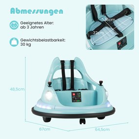 Costway Dětské elektrické nárazníkové autíčko 12 na V baterie