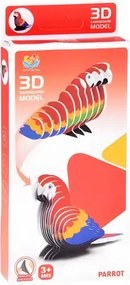JOKOMISIADA 3D puzzle Papoušek / 24 dílků / 3D model / 6,5 x 4,5 x 4 c