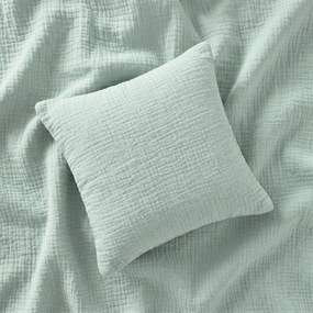 Mušelínový povlak na polštářek Dusty green Velikost: 70 x 90