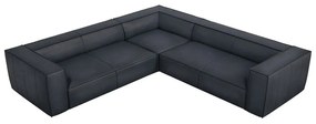 Tmavě modrá kožená rohová pohovka (variabilní) Madame – Windsor &amp; Co Sofas