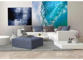 DIMEX | Vliesová fototapeta na zeď Vlny oceánu MS-3-0213 | 225 x 250 cm | modrá, tyrkysová, bílá