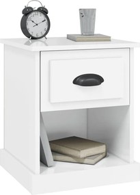 vidaXL Noční stolek 39 x 39 x 47,5 cm kompozitní dřevo [816132] Barva: bílá s vysokým leskem