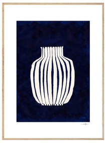 THE POSTER CLUB Autorský plakát Blue Vase by Ana Frois 30 x 40 cm, modrá barva, papír
