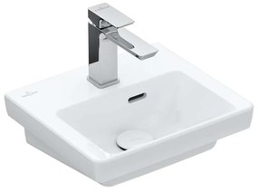 Villeroy & Boch Subway 3.0 - Umývátko nábytkové 37x31 cm, s přepadem, otvor pro baterii, CeramicPlus, alpská bílá 437037R1