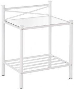 Danish style Noční stolek Saro, 61 cm, bílá