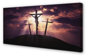 Obrazy na plátně Jesus cross 140x70 cm