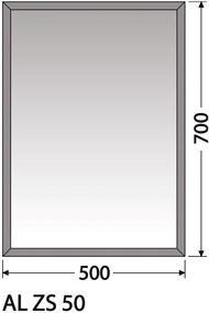 INTEDOOR zrcadlo bez osvětlení AL ZS 50