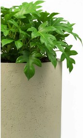 Kulatý květináč CHICO, sklolaminát, průměr 50 x výška 60  cm, krémový