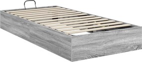Ottoman postel Šedá Sonoma 80,5 x 200 cm Dřevěný materiál 3409266