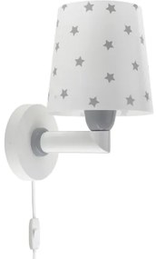 Dalber 82219B - Dětské nástěnné svítidlo STAR LIGHT 1xE27/60W/230V bílá
