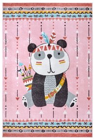 Růžový dětský koberec 120x170 cm Panda – Hanse Home