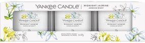 Yankee Candle – sada votivní svíčky ve skle Midnight Jasmine (Půlnoční jasmín), 3 x 37 g