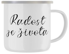 Mablo Plecháček "Radost ze života" Lem: Černý 460 ml