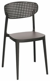 ROJAPLAST Zahradní židle - AIRE, plastová Barva: antracit