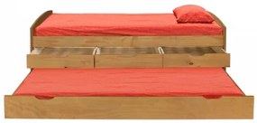 Rozkládací postel 90x200 s úložným prostorem masiv borovice 8806V