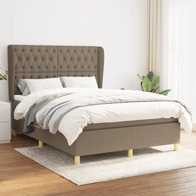 Box spring postel s matrací taupe 140x200 cm textil 3128769